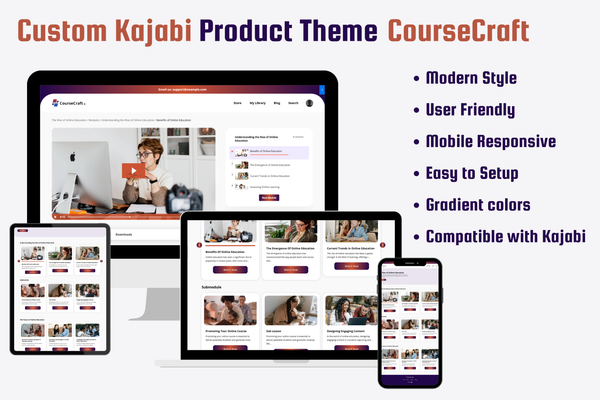 Course Craft - Product Theme – Kajabi Templates