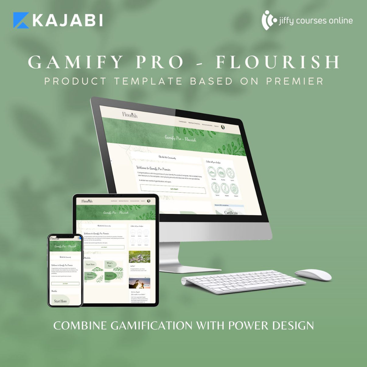 Flourish - Gamify Pro (no sidebar) – Kajabi Templates