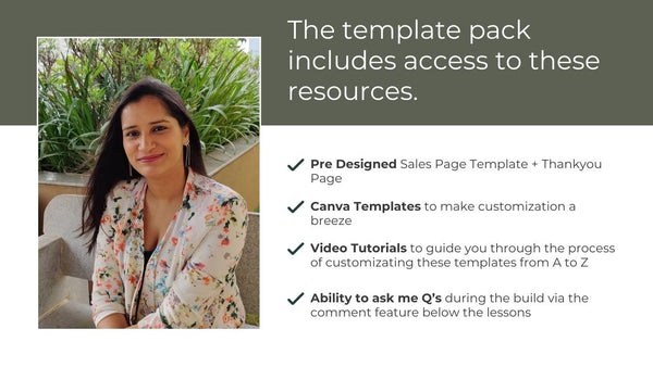Indigo Long Form Sales Page Template – Kajabi Templates