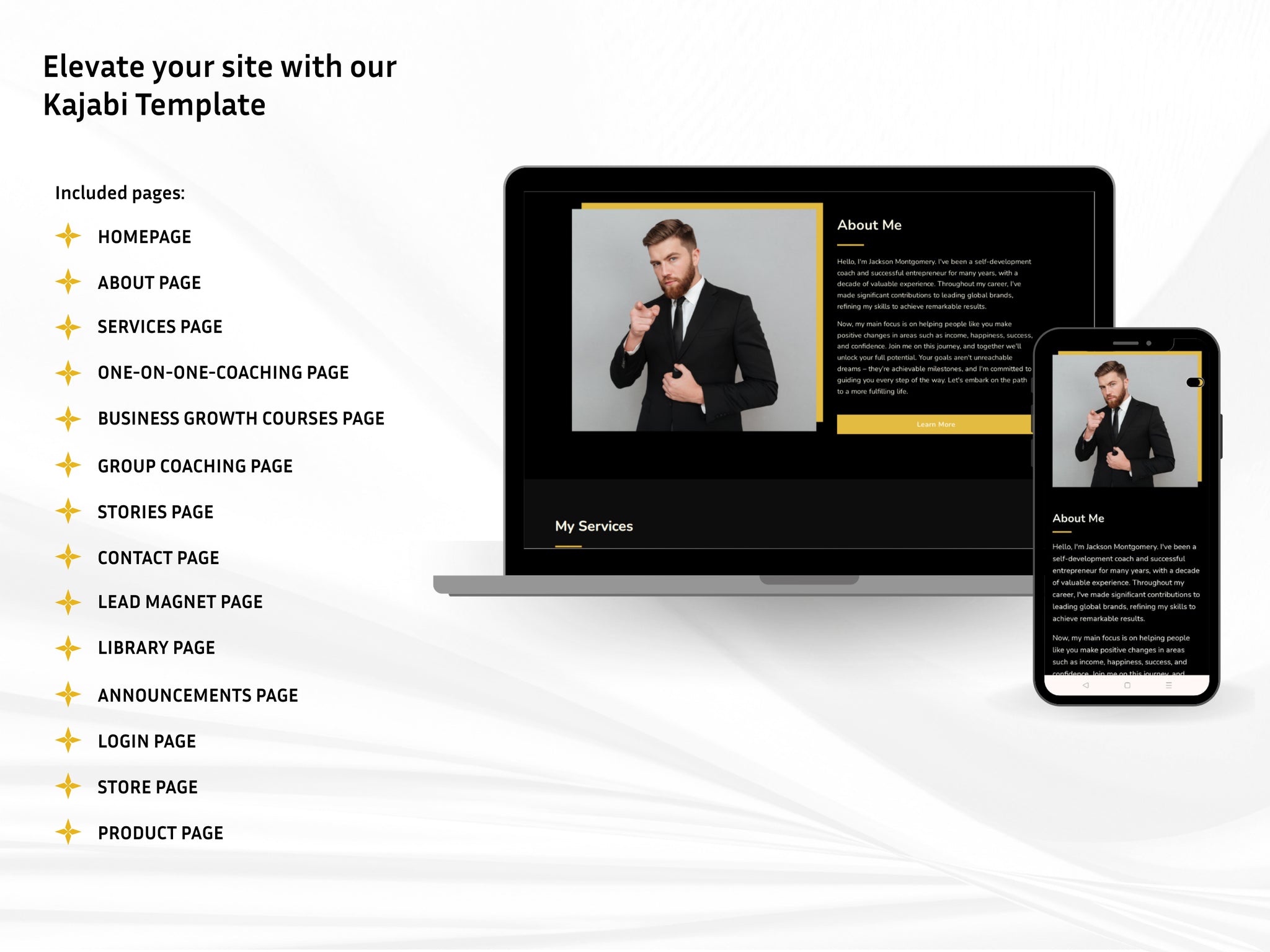Jackson Montgomery Website (18 pages) – Kajabi Templates