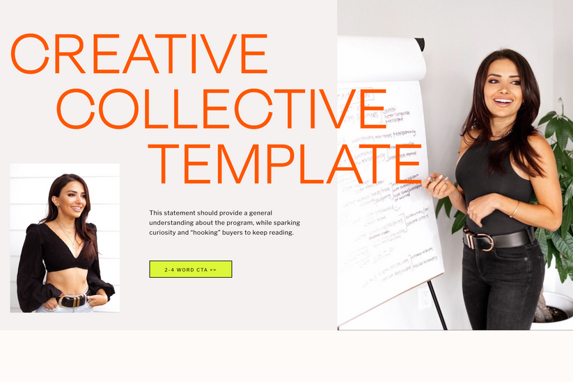 Creative Collective Sales Page Template – Kajabi Templates