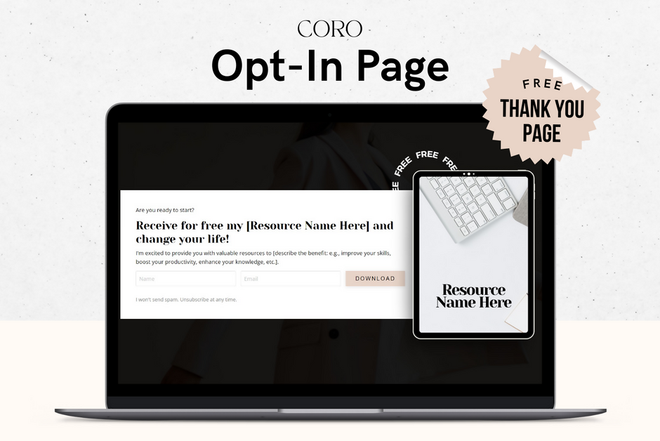 Opt-in Page – Kajabi Templates