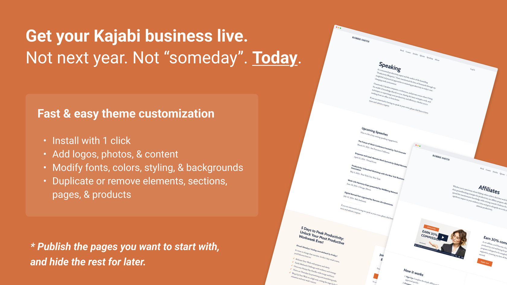 Impact Website Theme (32 Pages) – Kajabi Templates