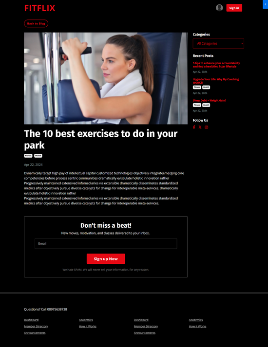 Fit Flix Website and Product Theme Bundle – Kajabi Templates